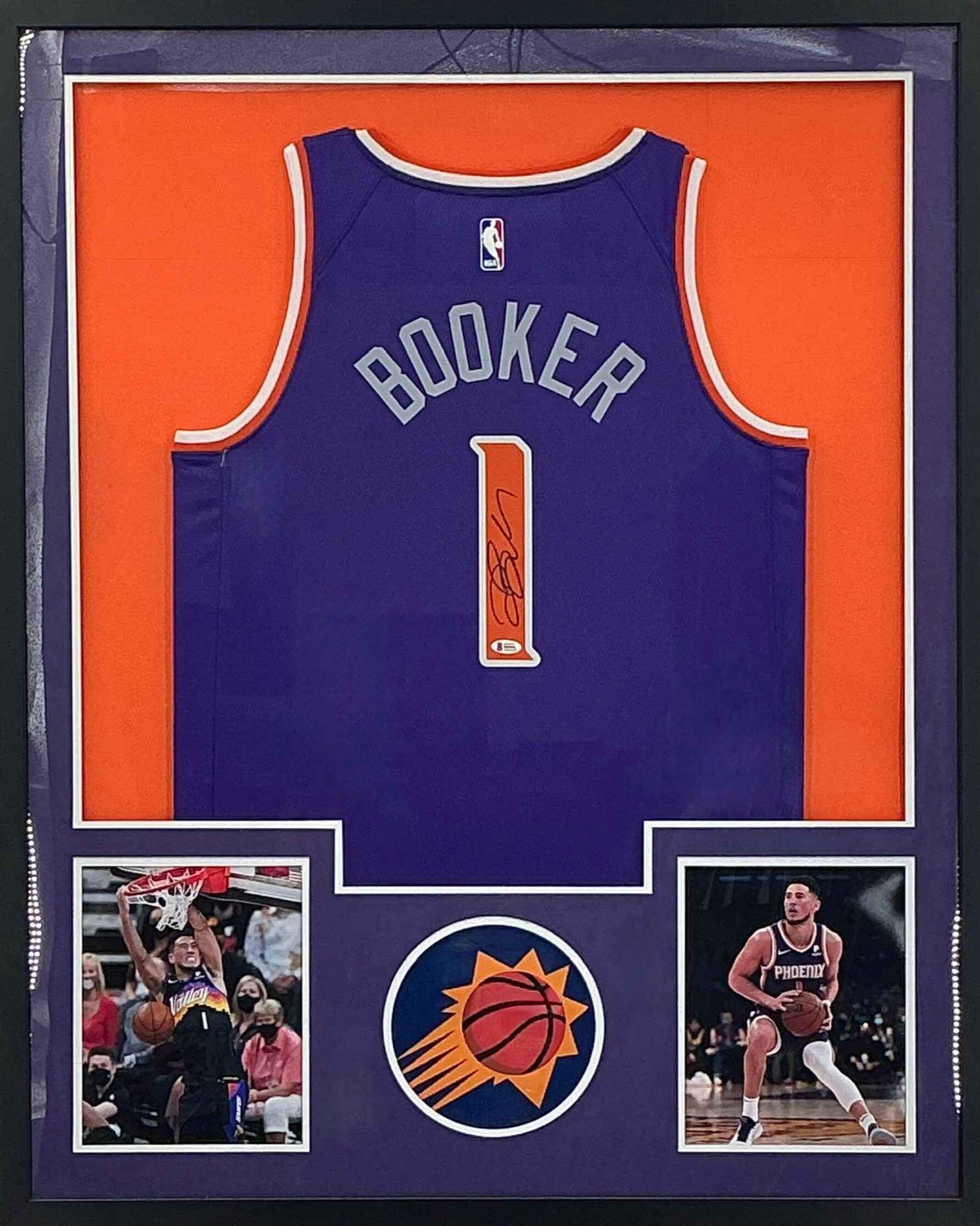 Phoenix Suns Devin Booker Signed Jersey Framed